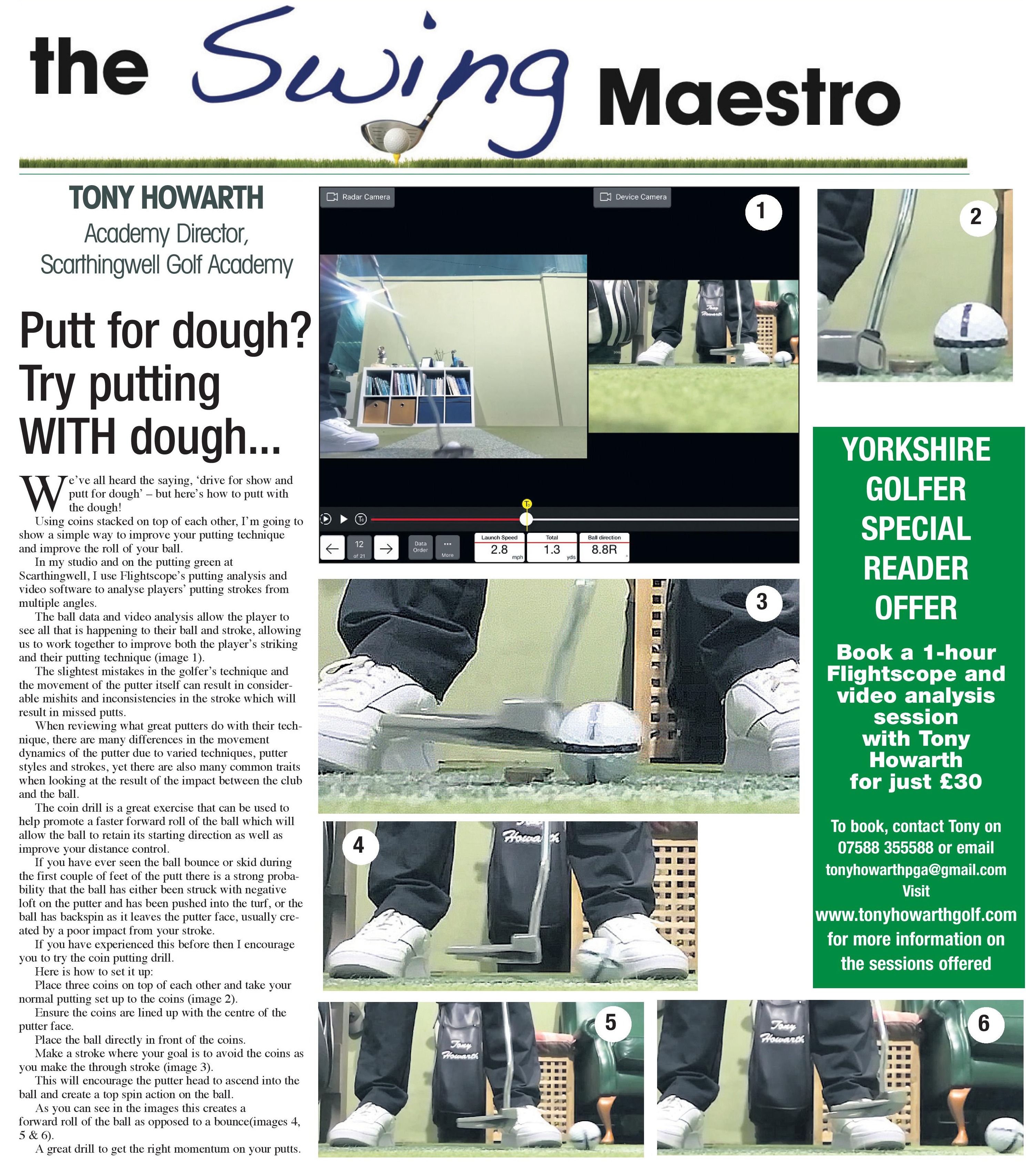 Putting Tips – Tony Howarth Golf