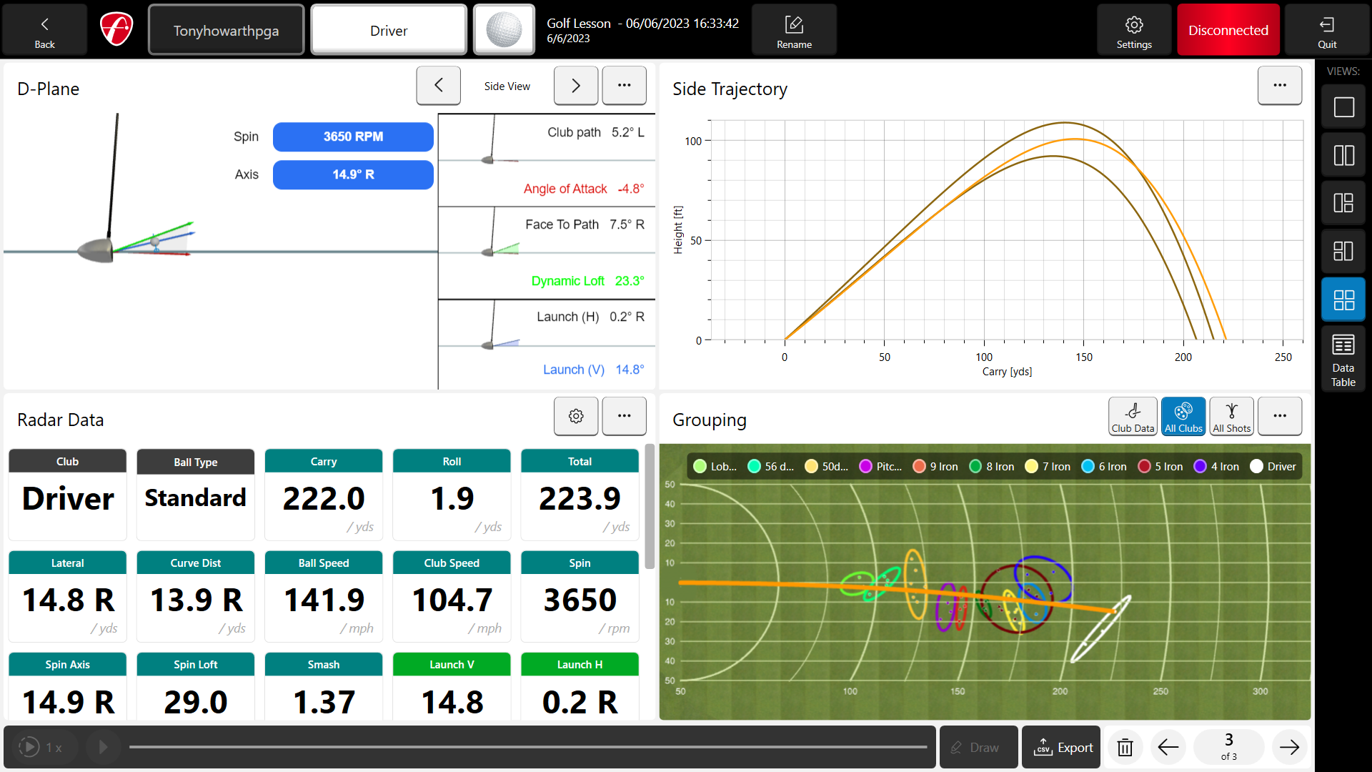 Indoor Studio – Tony Howarth Golf